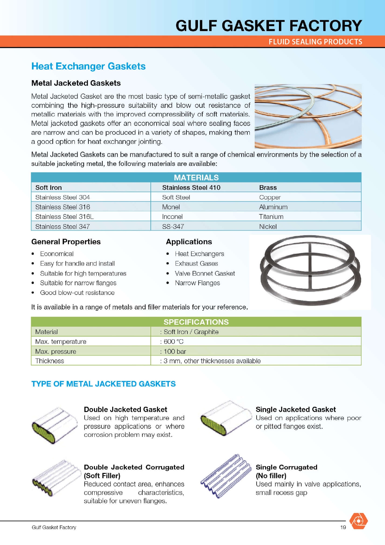 Metal Gasket - Technical - Gulf Gasket Factory
